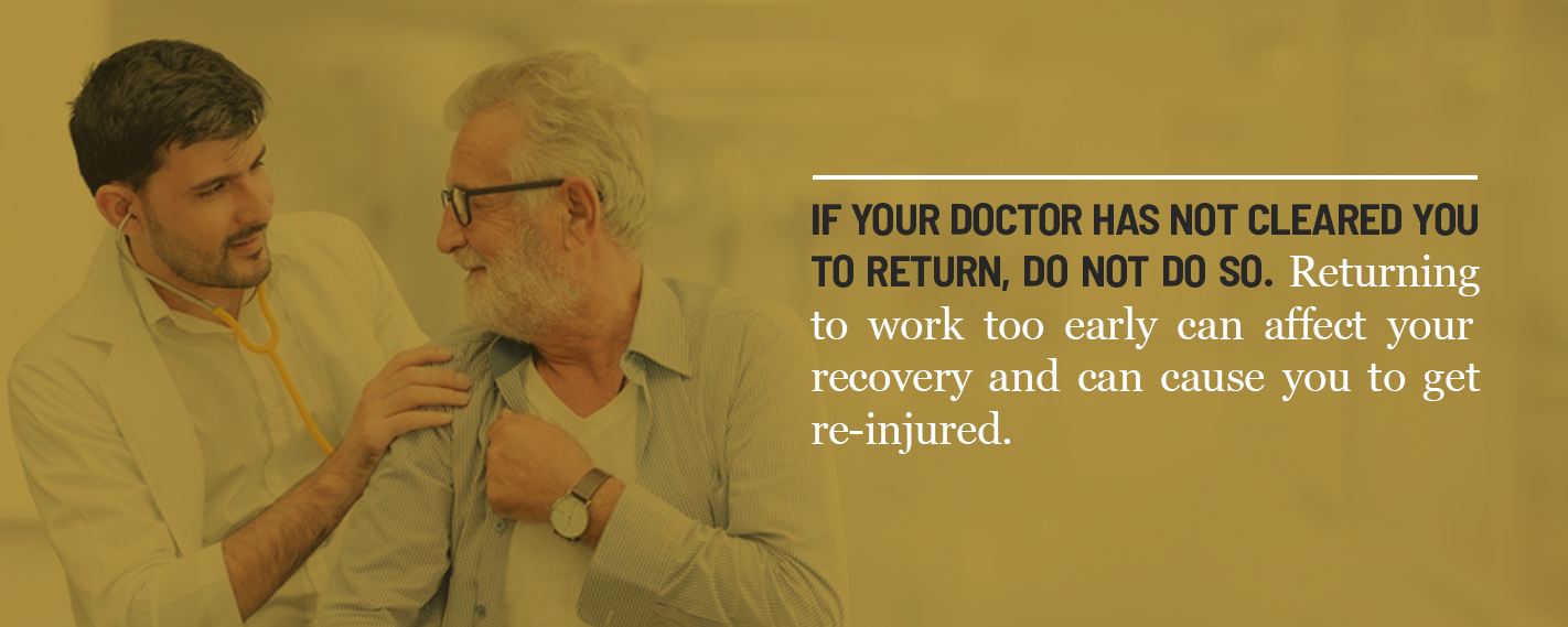 Tips for Returning to Work After An Injury